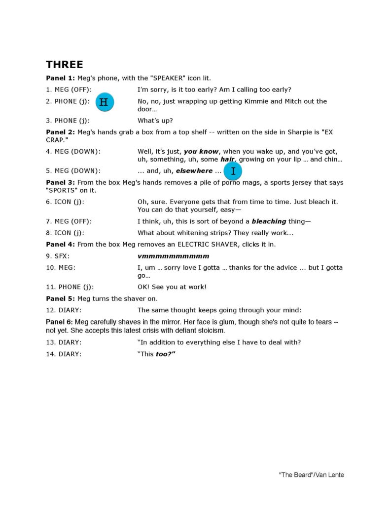 Anatomy of a Comic Script - Creator Resource